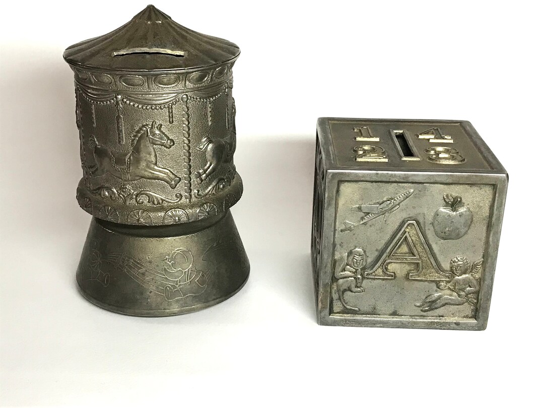Money Box Metal Musical Carousel Plus ABCD. Money Box - Etsy