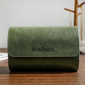 Rustic Vintage Green Custom Watch Boxes, Travel Watch Boxes ...
