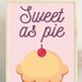 Girl Nursery Decor Pastel Nursery Wall Art Sweet as Pie Baby - Etsy