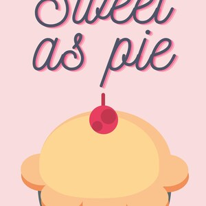 Girl Nursery Decor Pastel Nursery Wall Art Sweet as Pie Baby - Etsy