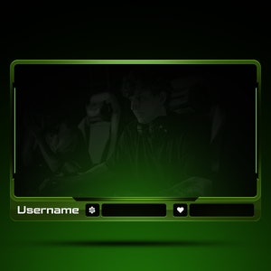 Clean Animated Webcam Overlay // Rounded Green Webcam Overlay Template ...