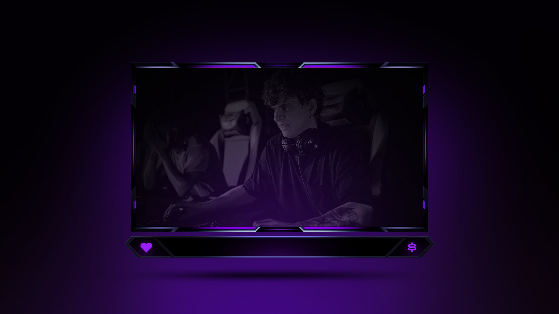 Clean Animated Purple Webcam Overlay for Streamers // Twitch Overlays ...