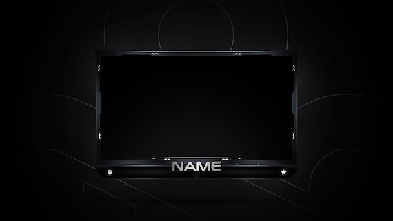 Animated Webcam Overlay Template/ Black Webcam Overlay - Etsy Australia