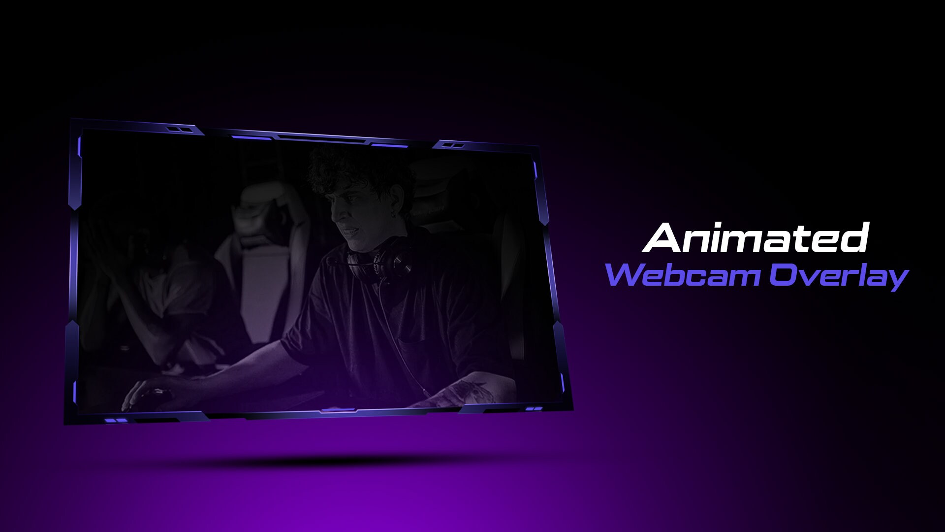 Animated Purple Webcam Overlay: Twitch Stream Facecam - Etsy