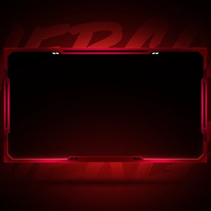 Minimal Animated Webcam Overlay // Animated Red Webcam Overlay Template ...