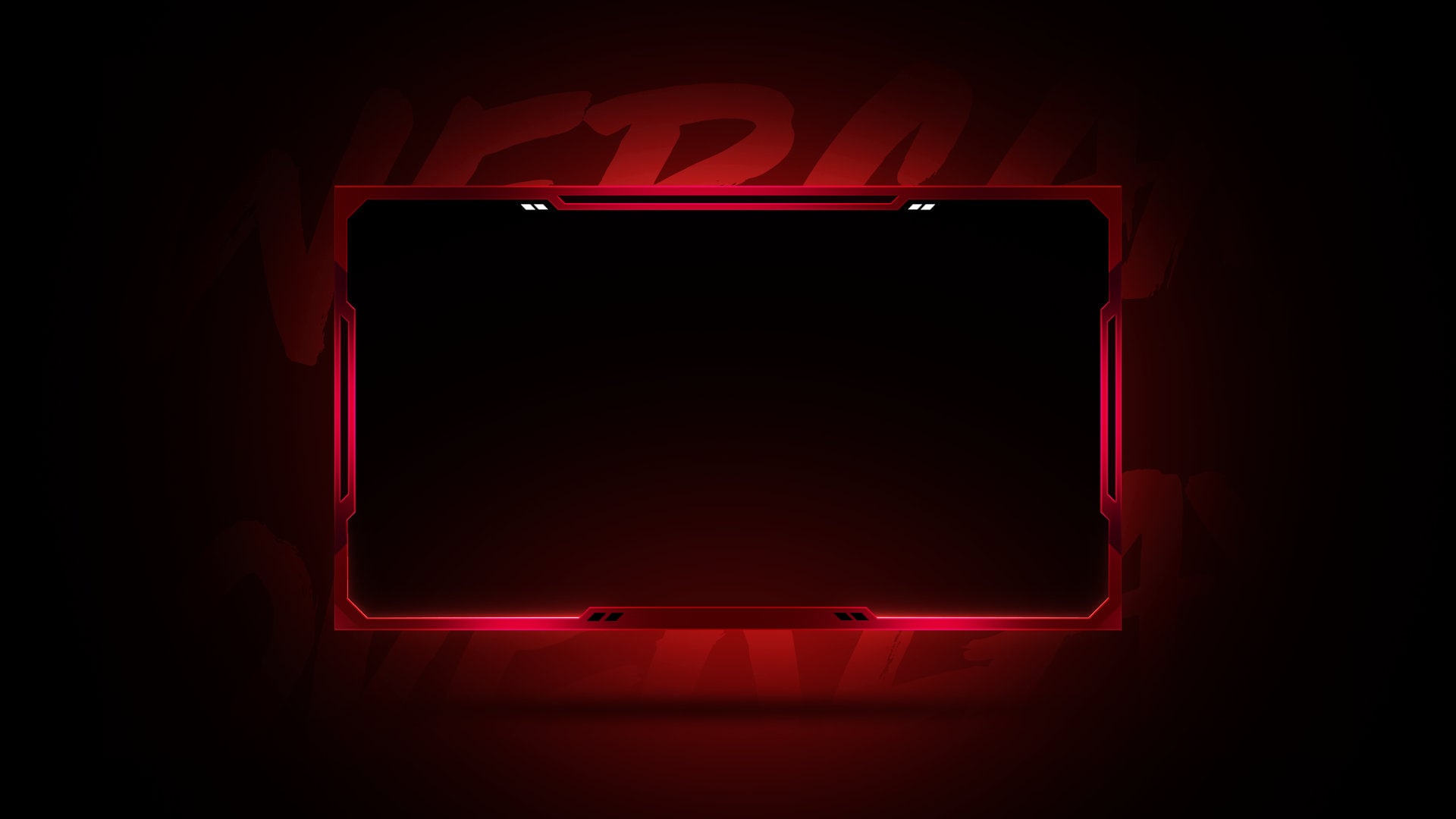 Minimal Animated Webcam Overlay // Animated Red Webcam Overlay Template ...