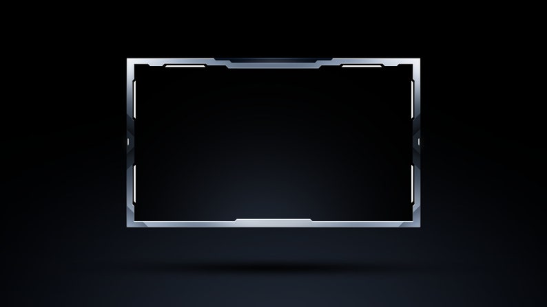 Animated Silver Webcam Overlay Template for Streamers - Etsy