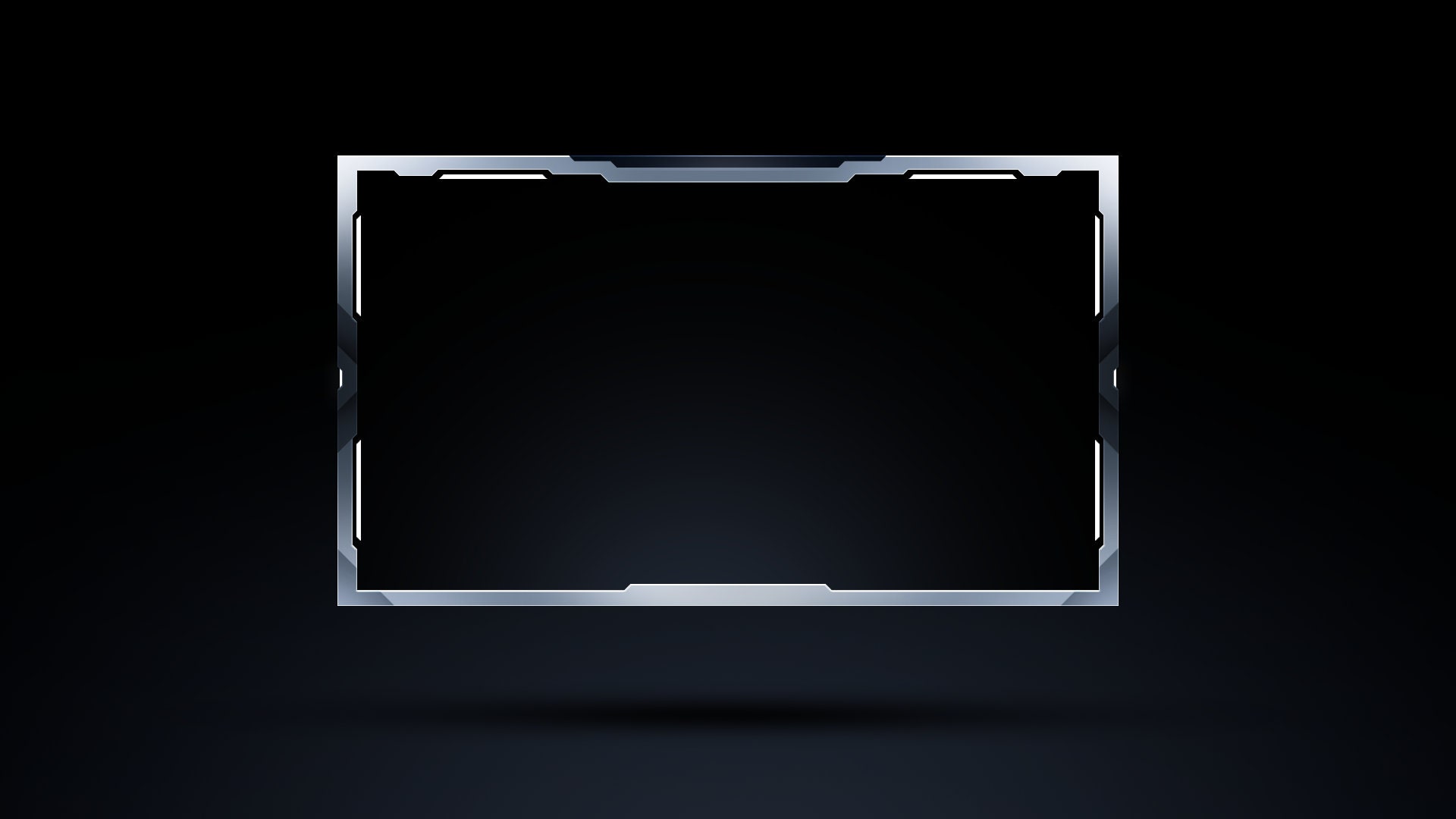 Animated Silver Webcam Overlay Template for Streamers - Etsy