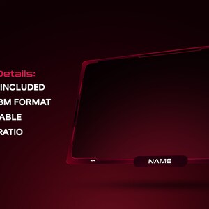 Animated Rounded Webcam Overlay Template // Red Webcam Overlay Template ...