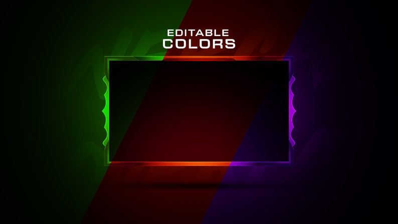 Clean Animated Webcam Overlay // Red Webcam Overlay Template // Stream ...