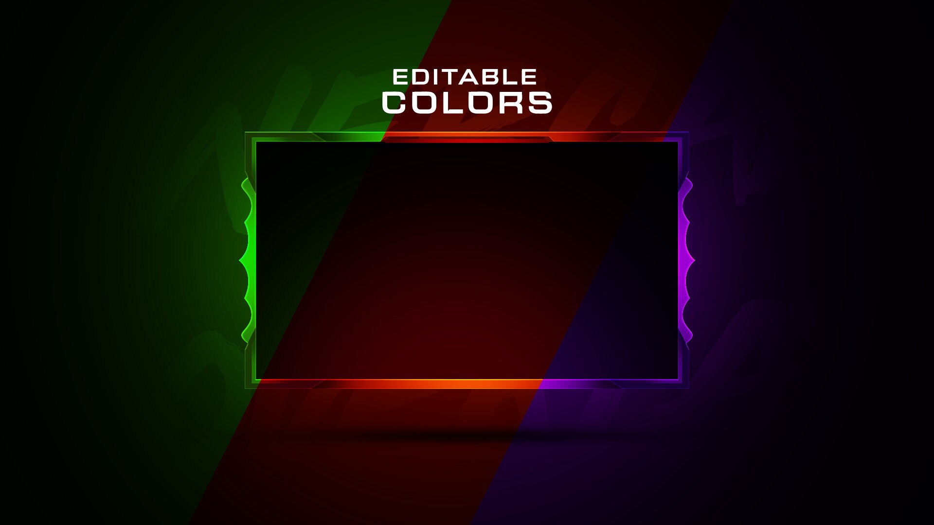 Clean Animated Webcam Overlay // Red Webcam Overlay Template // Stream ...