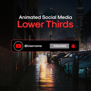 Animated Social Media Pop Ups for Youtube, Twitch, Kick || Social Media ...