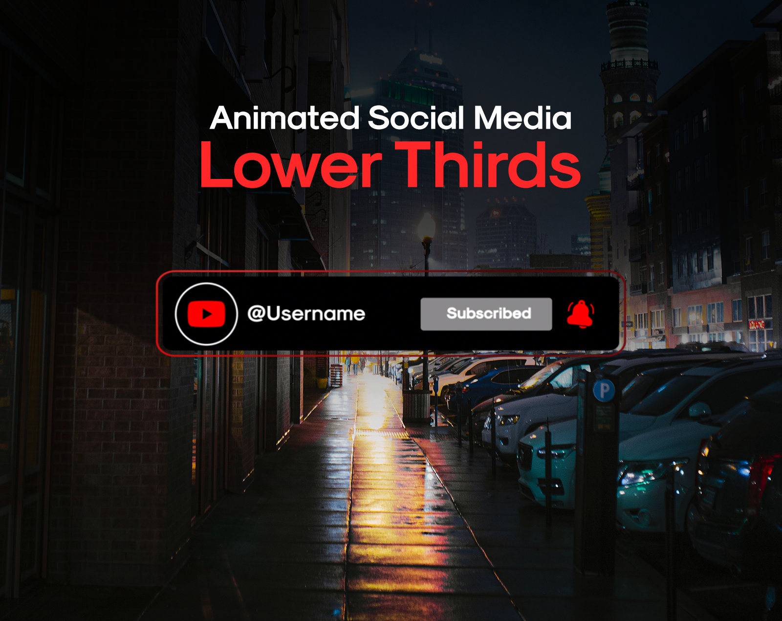 Animated Social Media Pop Ups for Youtube, Twitch, Kick || Social Media ...