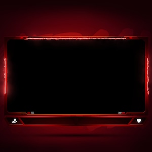 Red Electric Webcam Overlay // Animated Webcam Overlay Template ...
