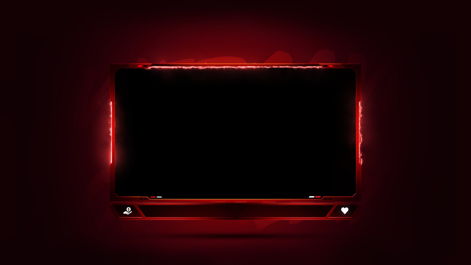 Red Electric Webcam Overlay // Animated Webcam Overlay Template ...