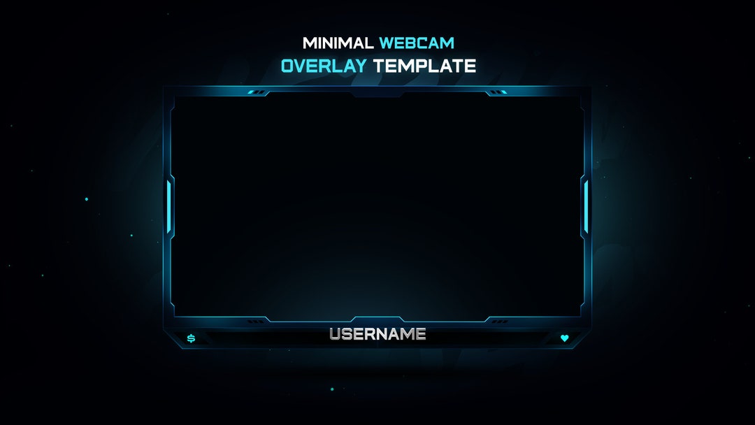 Minimal Animated Twitch Webcam Overlay Template Etsy
