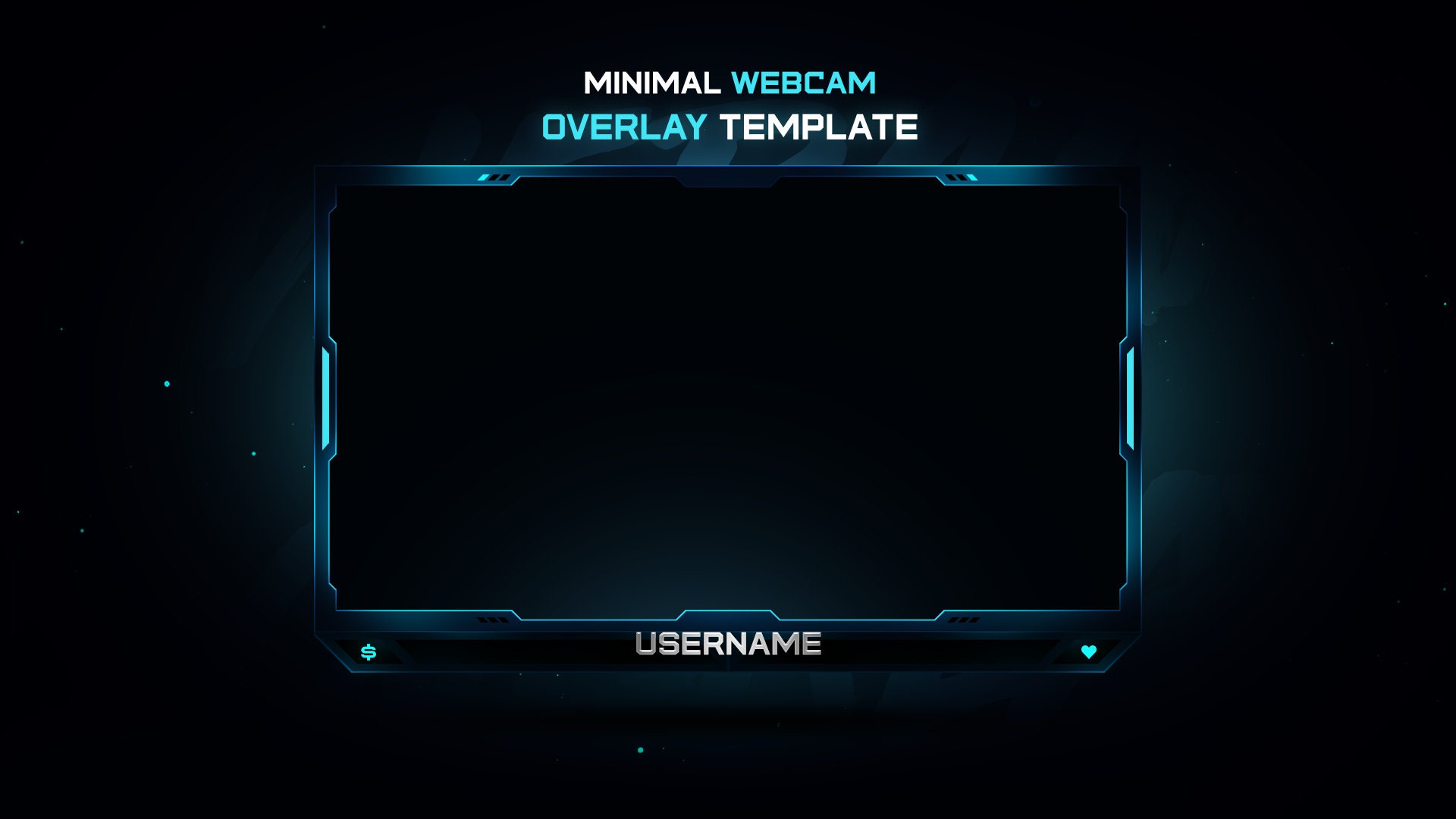 Animated Minimal Webcam Overlay // Facecam Overlay Template - Etsy