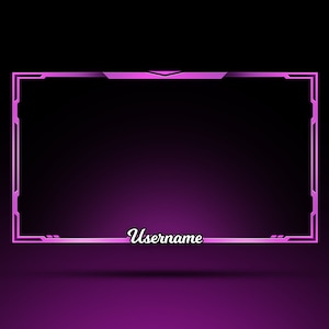 Animated Pink Webcam Overlay: Clean Stream Facecam Template - Etsy