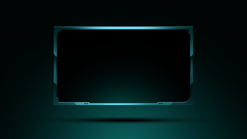 Minimal Blue Webcam Overlay // Animated Light Blue Webcam Overlay ...