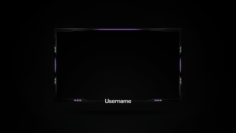 Minimal Animated Webcam Overlay // Animated Purple Webcam Overlay Template for Streamers ...