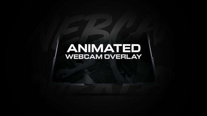Clean Animated Webcam Overlay // Grey Webcam Overlay Template // Stream ...