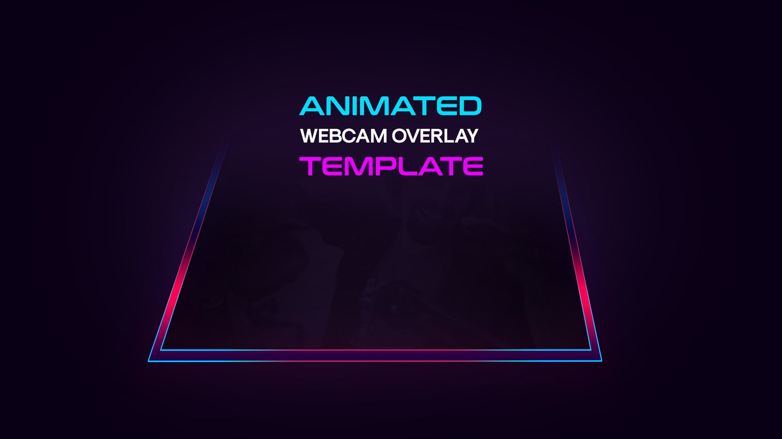 Animated Gradient Webcam Overlay: Neon Twitch Facecam Template - Etsy