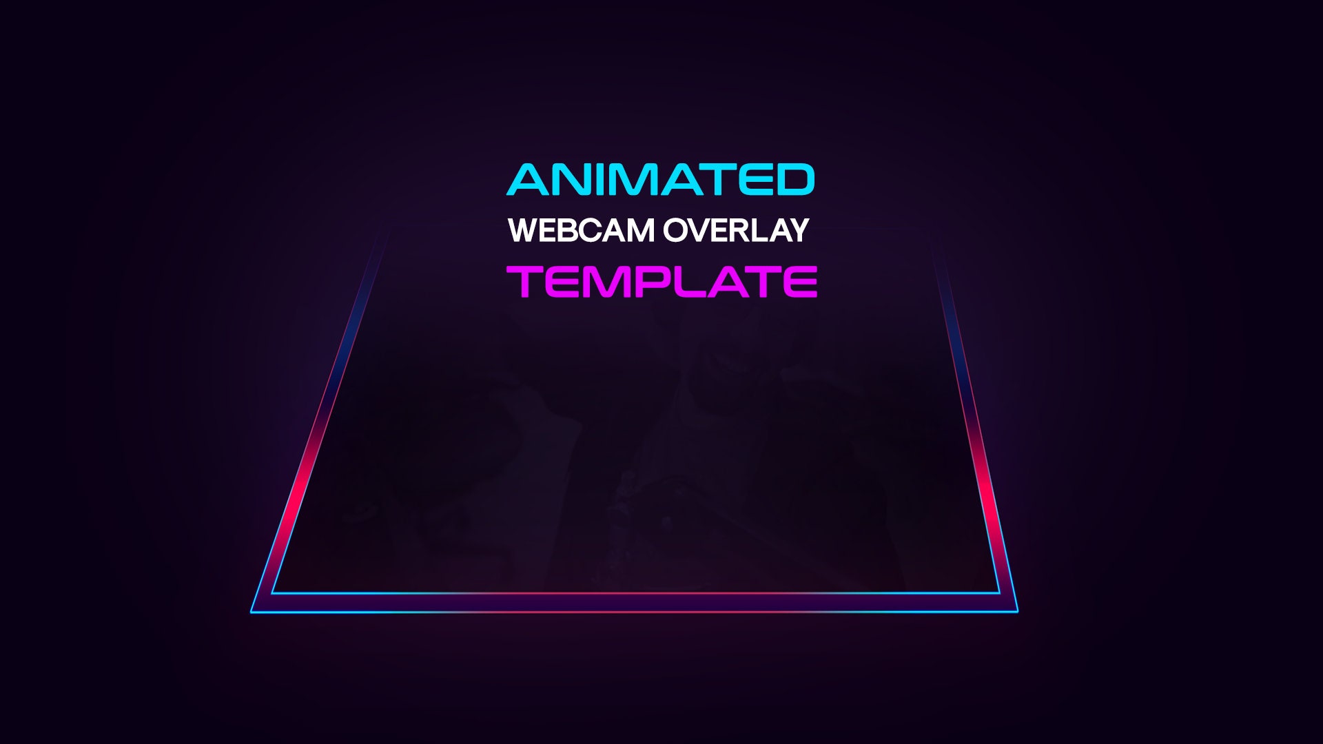 Animated Gradient Webcam Overlay: Neon Twitch Facecam Template - Etsy