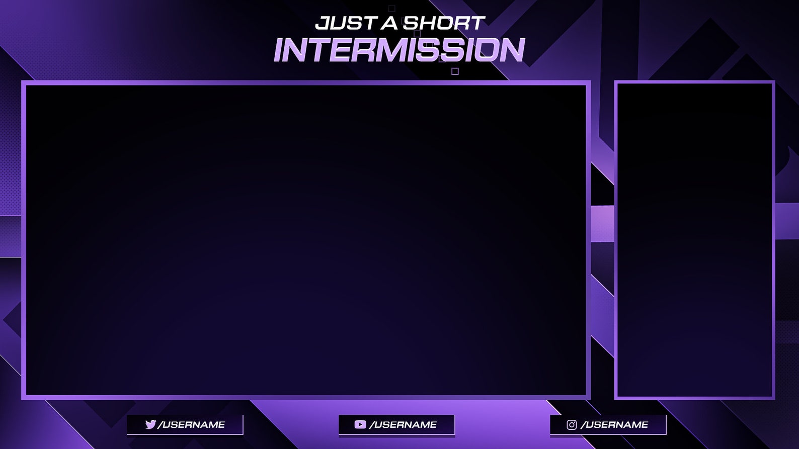 Visionary Stream Overlay Pack Minimal Full Stream Overlays Pack Screens ...