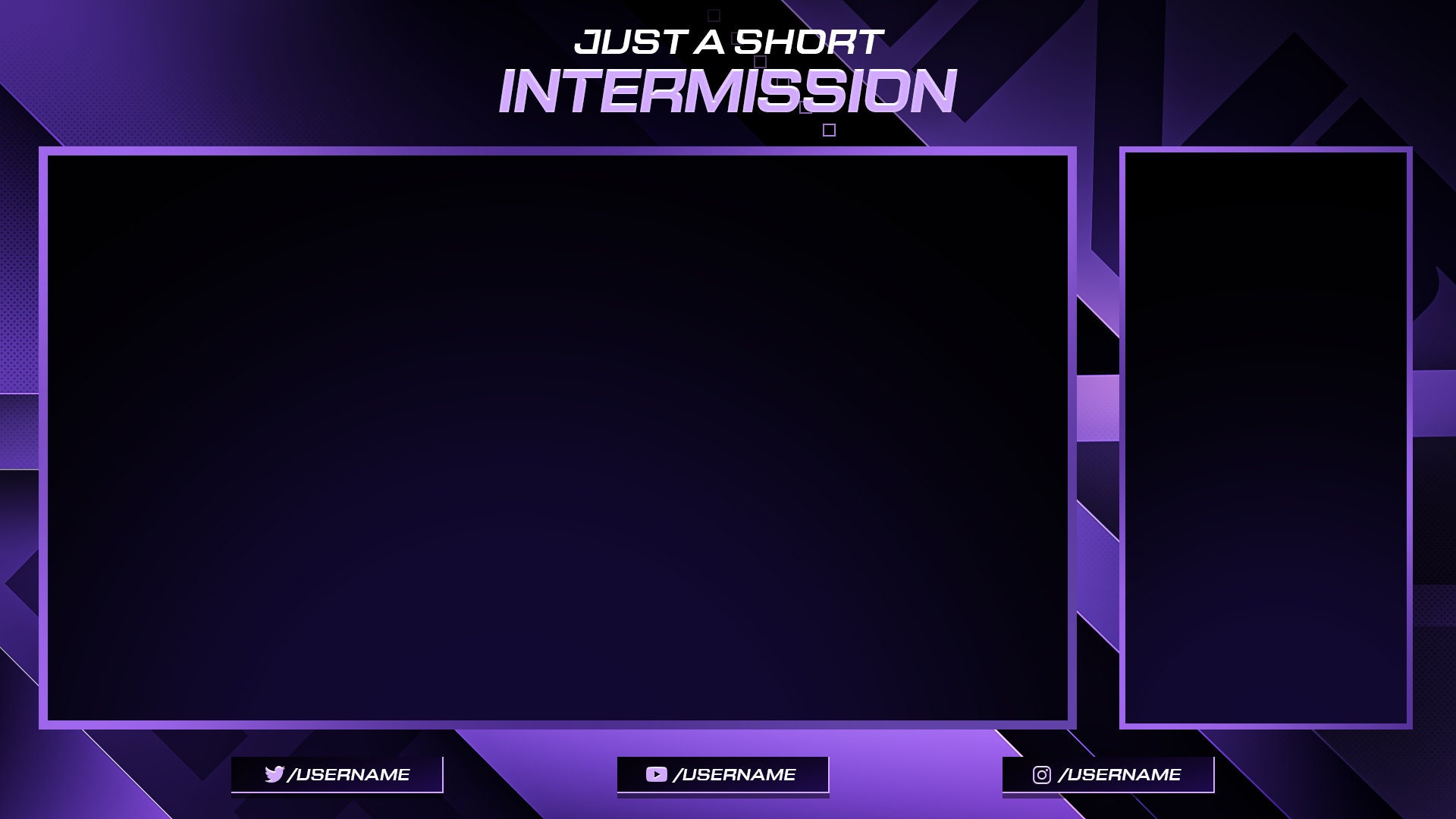 Visionary Stream Overlay Pack Minimal Full Stream Overlays Pack Screens ...