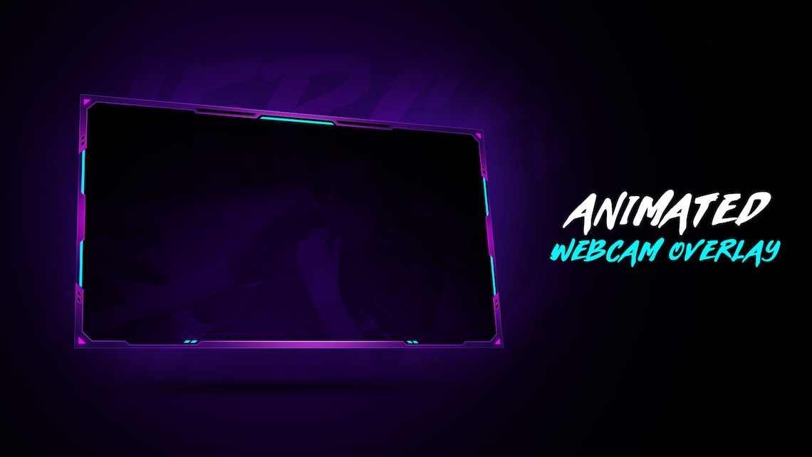 Minimal Animated Webcam Overlay || Purple Animated Webcam Overlay ...