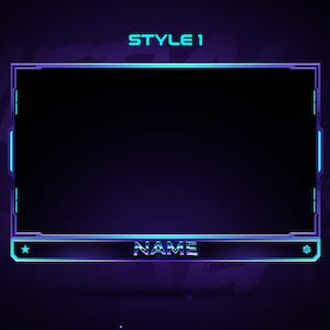 Animated Webcam Overlay // Animated Retro Style Webcam Overlay Template ...