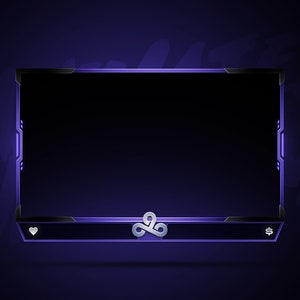 Clean Twitch Overlay - Animated Webcam Overlay/twitch Stream Overlays/facecam Overlay/facecam ...