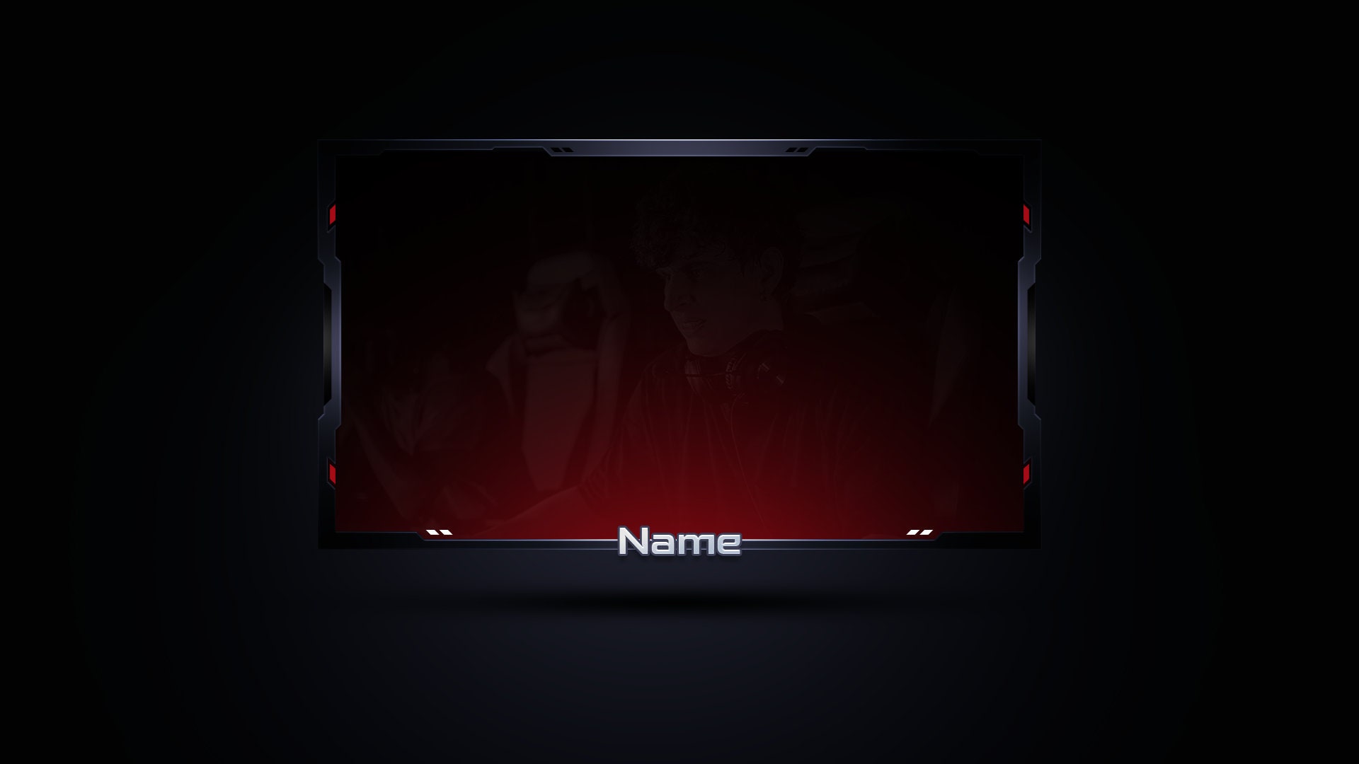 Animated Dark Red Webcam Overlay: Clean Stream Template - Etsy