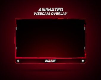 Animated Silver Webcam Overlay Template for Streamers - Etsy