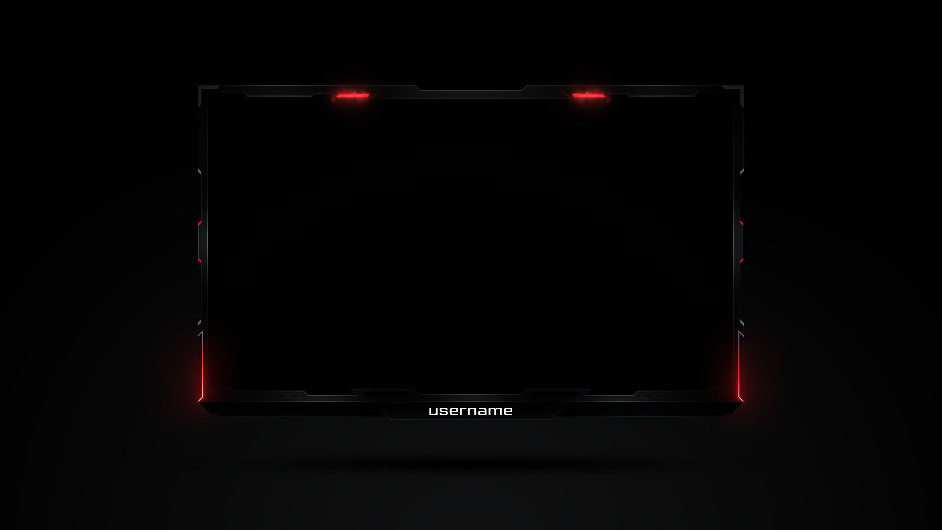 Modern Animated Webcam Overlay // Animated Black and Red Webcam Overlay ...