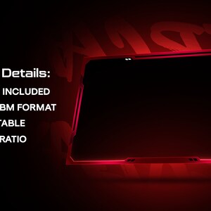 Minimal Animated Webcam Overlay // Animated Red Webcam Overlay Template ...