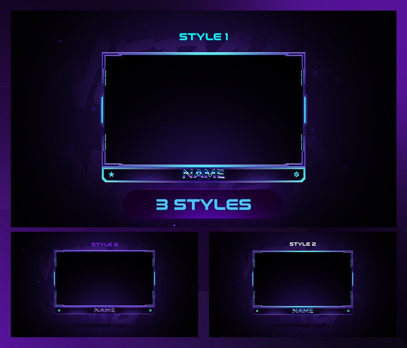 Animated Webcam Overlay Template// Animated Retro Style Webcam - Etsy