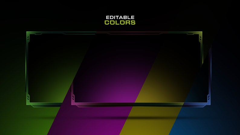 Animated Green Webcam Overlay // Minimal Green Webcam Overlay Template ...