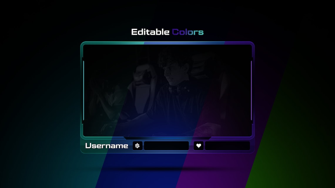 Clean Animated Webcam Overlay // Rounded Green Webcam Overlay Template ...