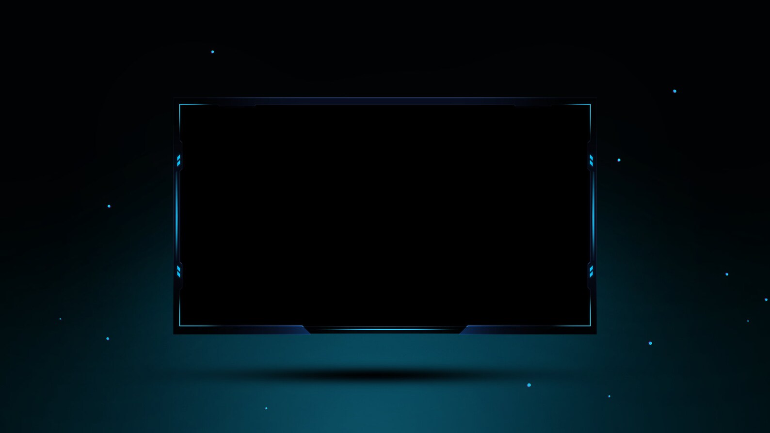 Minimal Animated Webcam Overlay // Dark Blue Animated Webcam Overlay ...
