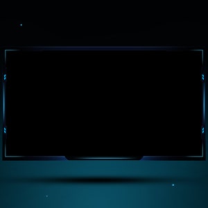 Minimal Animated Webcam Overlay // Dark Blue Animated Webcam Overlay ...
