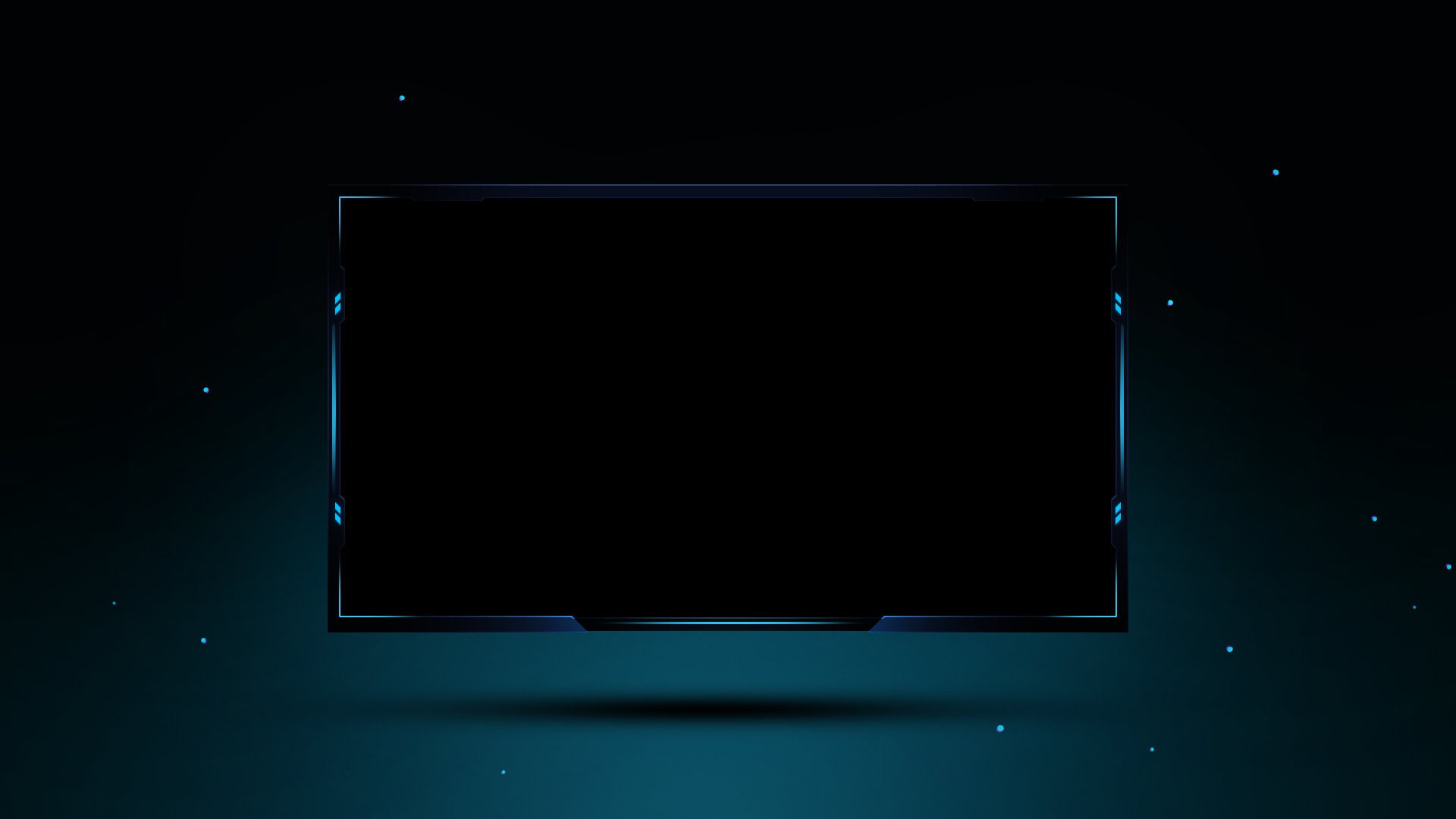 Minimal Animated Webcam Overlay // Dark Blue Animated Webcam Overlay ...