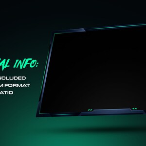 Animated Green Webcam Overlay: Clean Twitch Stream Facecam Template - Etsy