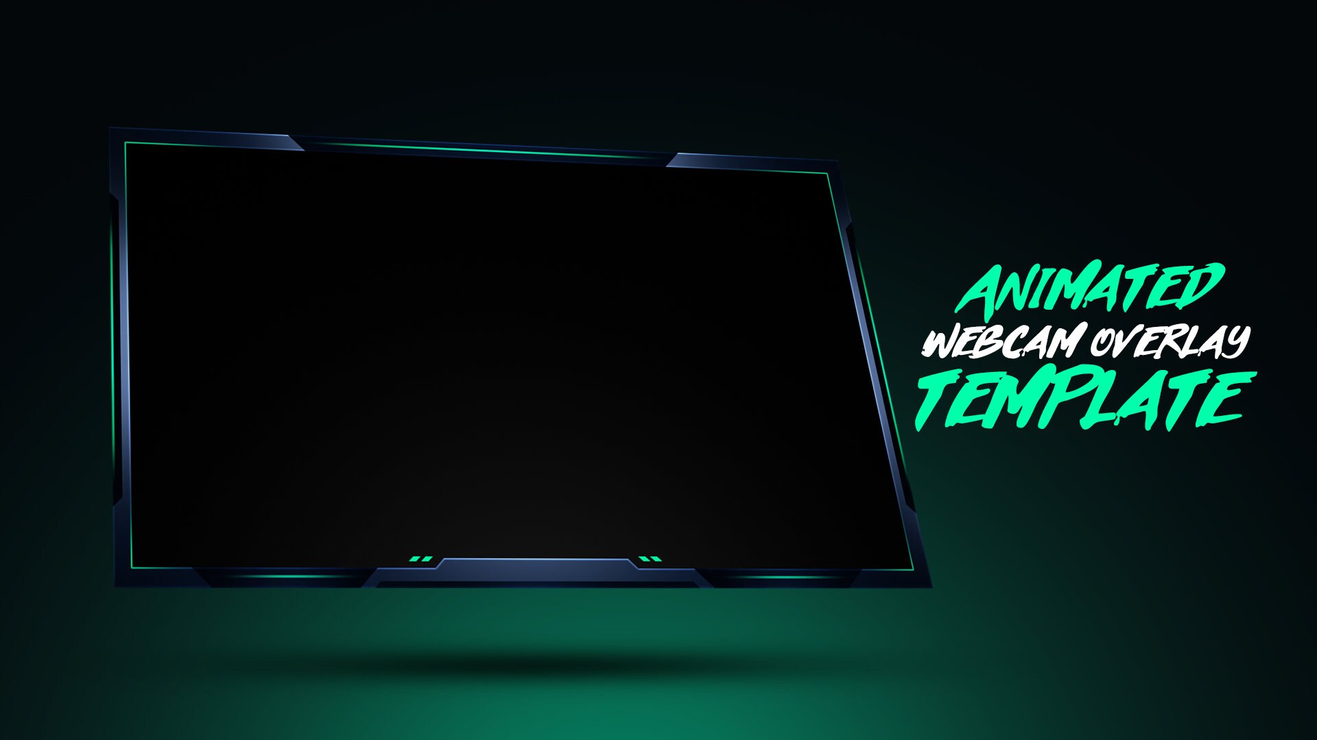 Animated Green Webcam Overlay: Clean Twitch Stream Facecam Template - Etsy
