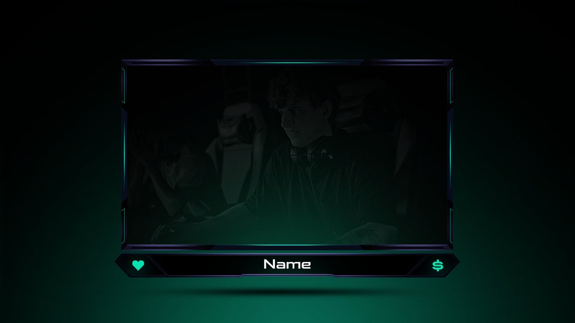Clean Animated Webcam Overlay // Animated Green Webcam Overlay Template ...