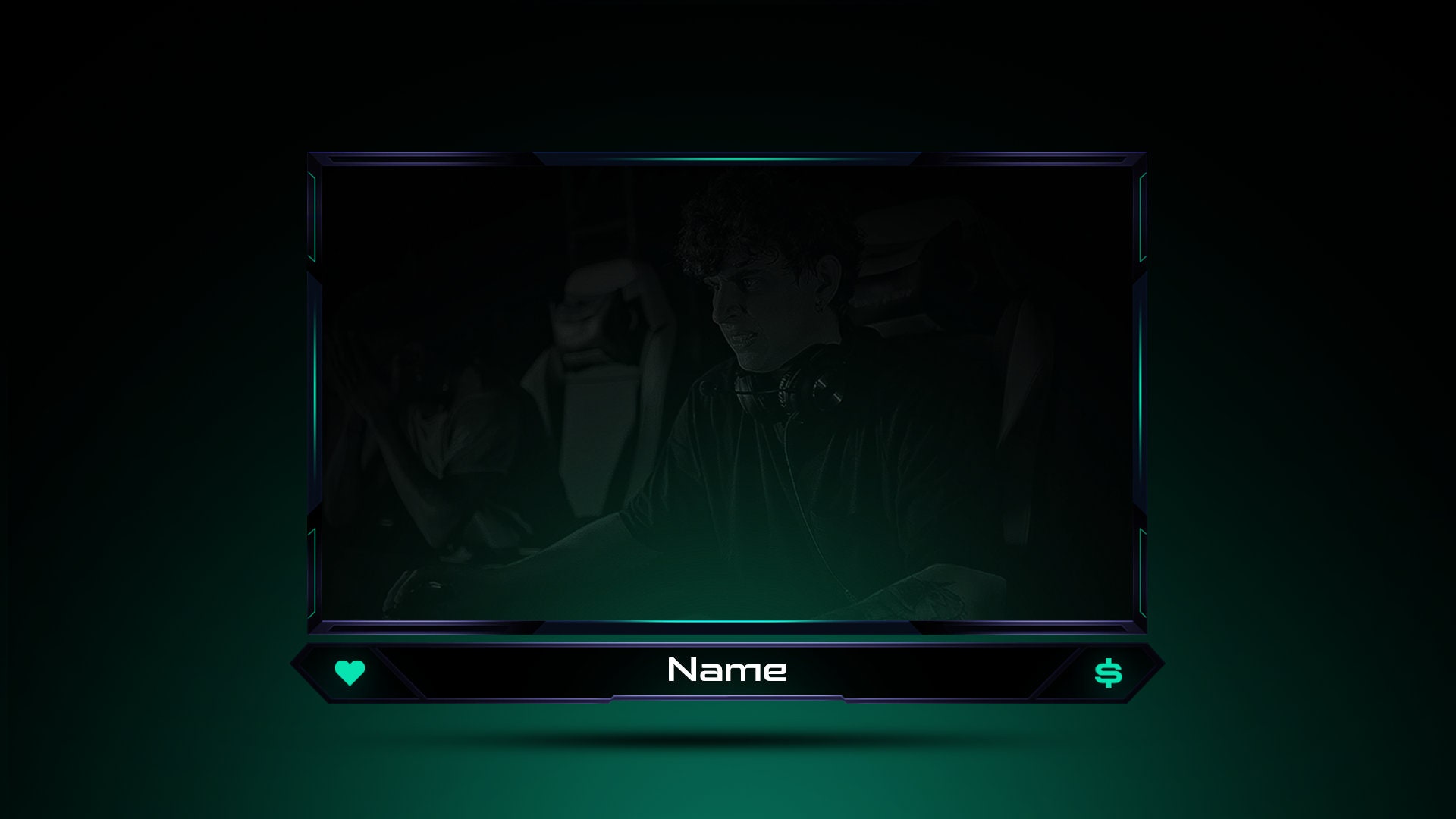 Clean Animated Webcam Overlay // Animated Green Webcam Overlay Template ...