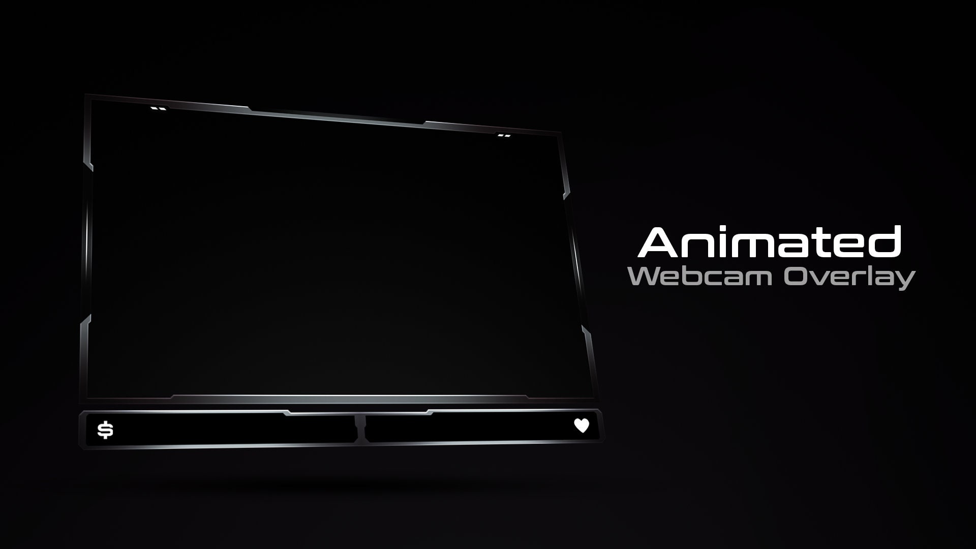 Minimalistic Animated Webcam Overlay Template for Twitch, Kick ...