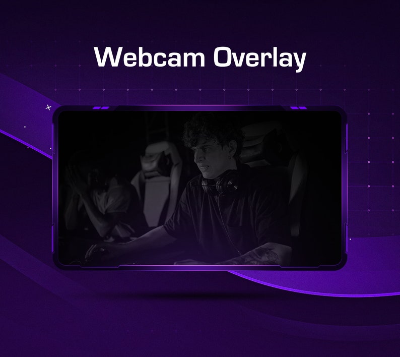 Tiktok Purple Stream Overlay Pack, Clean Stream Overlay Package, Tiktok ...