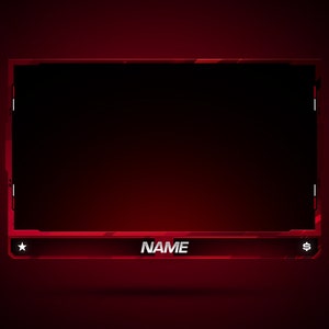 Minimal Red Stream Overlay Pack for Twitch, Kick & Youtube Streamers ...