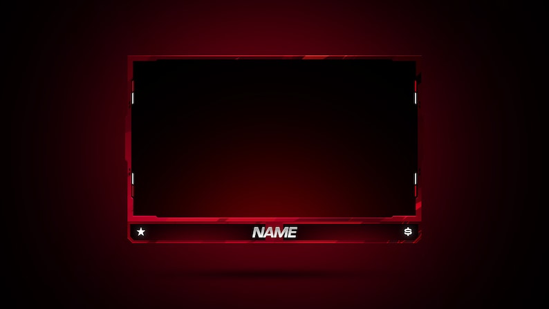 Minimal Red Stream Overlay Pack for Twitch, Kick & Youtube Streamers ...